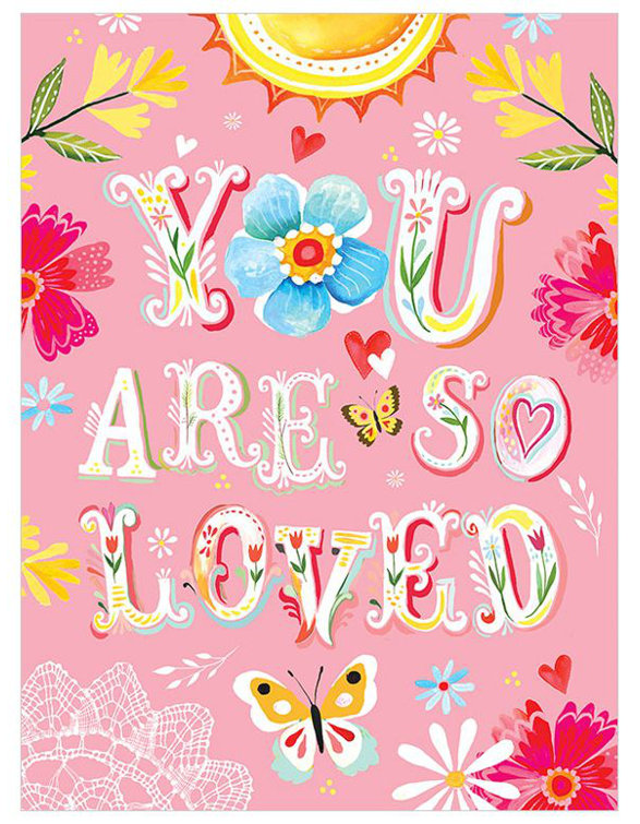 Oopsy Daisy Katie Daisy Floral You Are So Loved Canvas Art Perigold